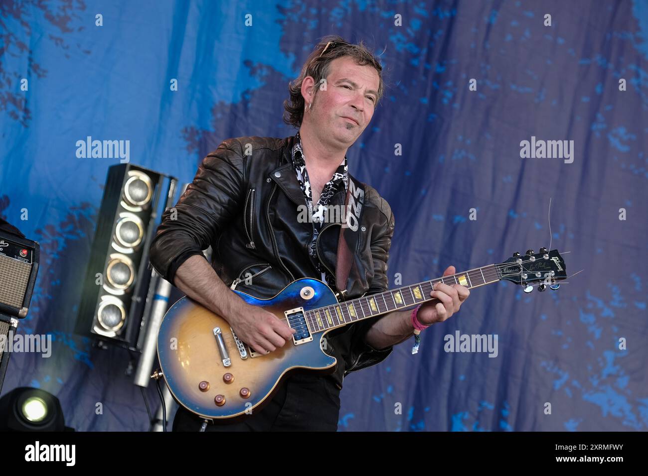 Wiiliamscot, UK. 10th Aug, 2024. Menno Gootjes guitarist with Dutch ...