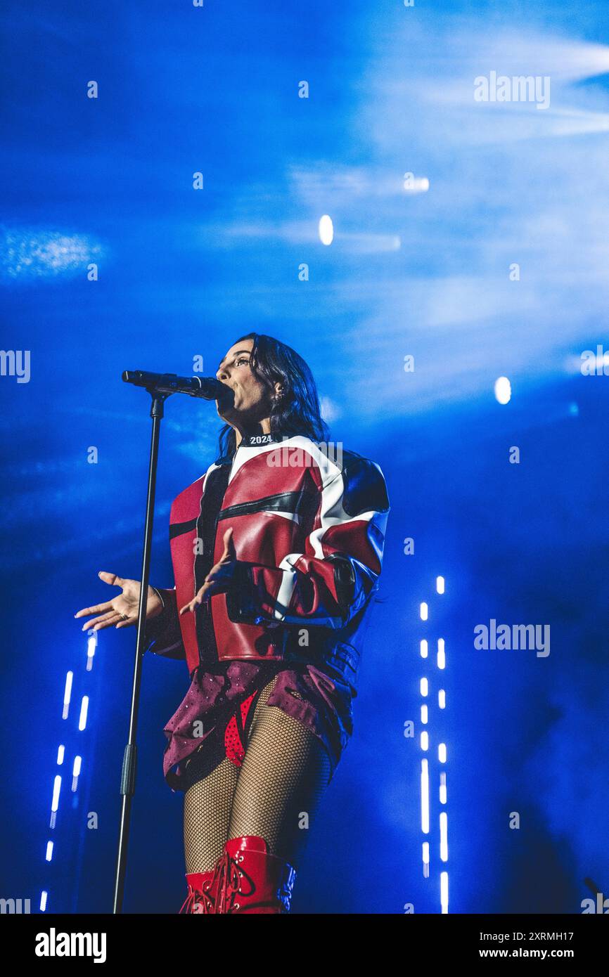 Skanderborg, Denmark. 10th, August 2024. The Danish singer, songwriter ...