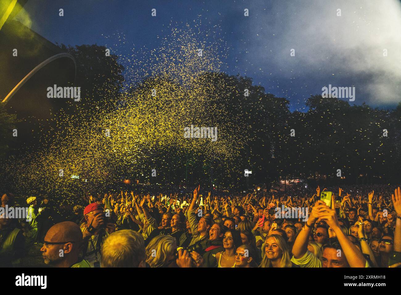 Skanderborg, Denmark. 10th, August 2024. Festival goers seen at live ...