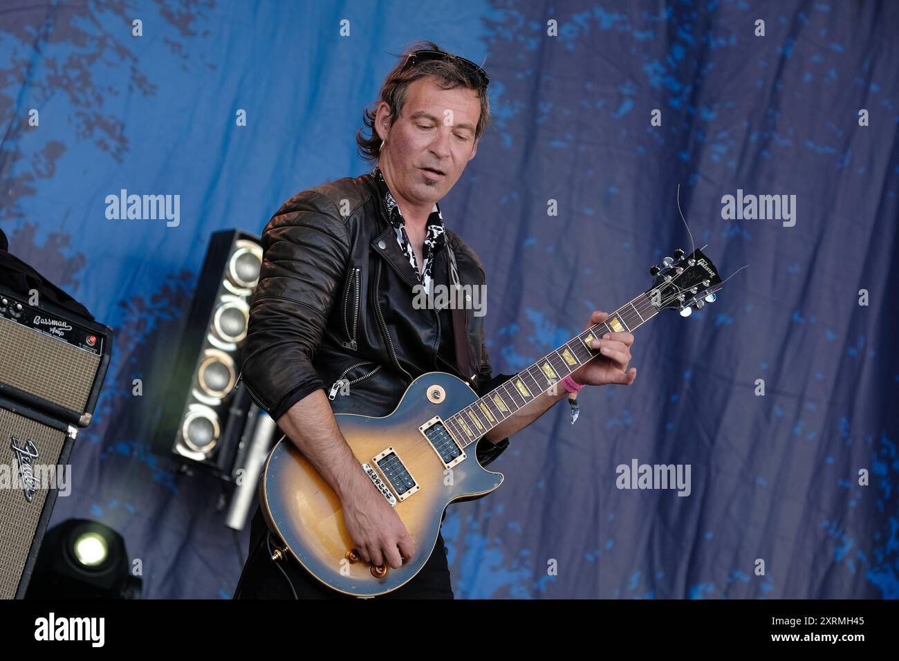 Wiiliamscot, UK. 10th Aug, 2024. Menno Gootjes guitarist with Dutch ...
