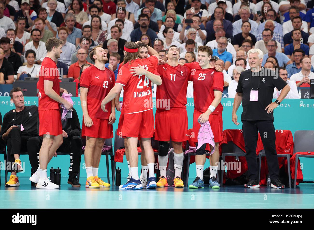 Denmark players celebrate, Handball, Men's Gold Medal Match between ...