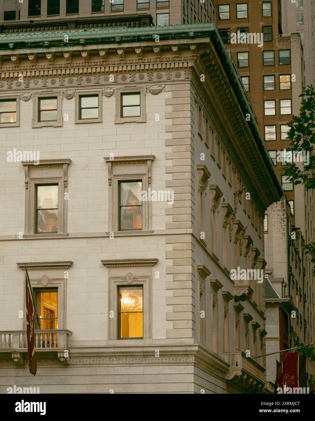 Architectural details of the Metropolitan Club, Manhattan, New York ...