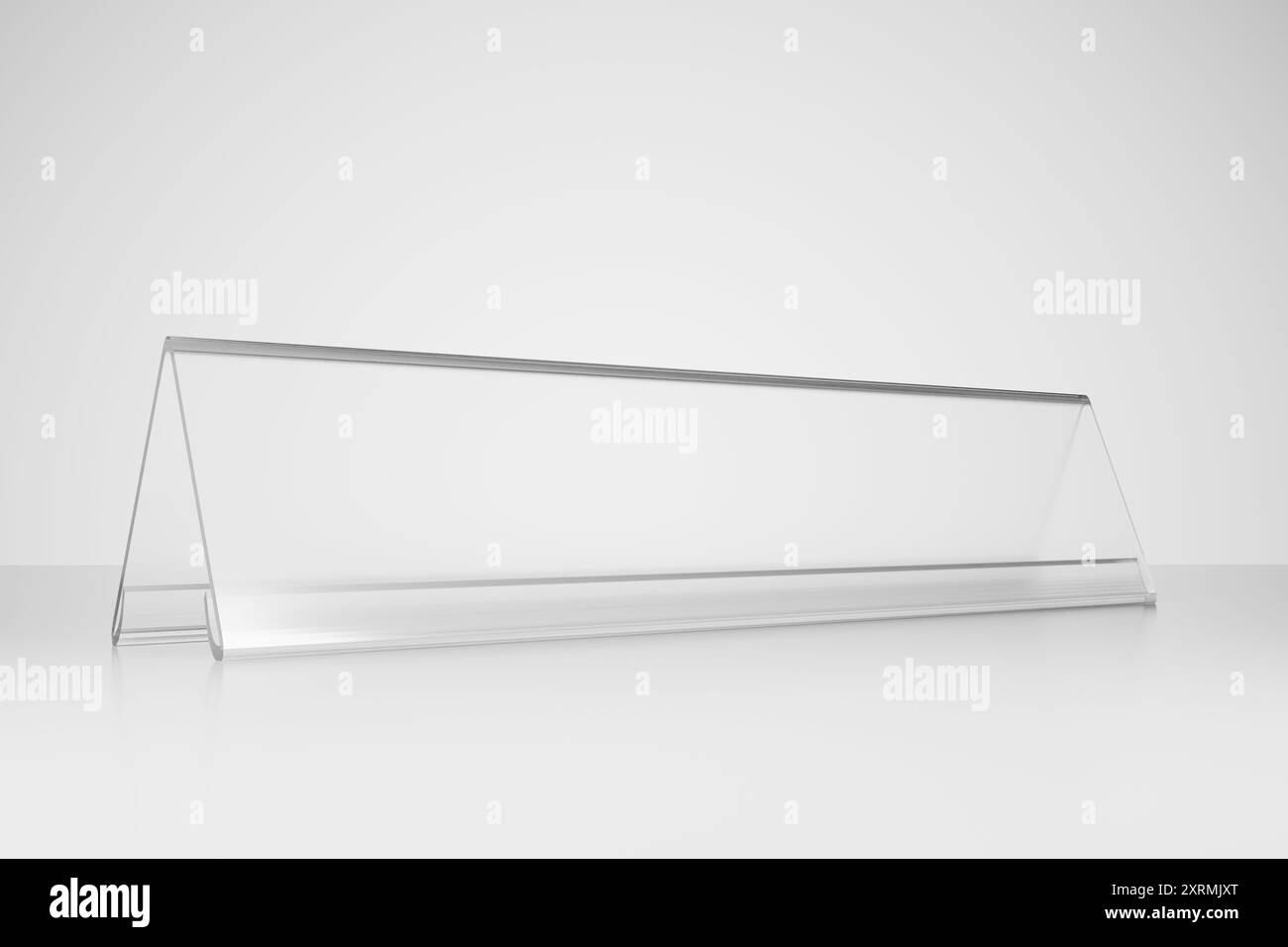 Mockup of Transparent Acrylic Tent Card Holder / Name Plate - 3D ...