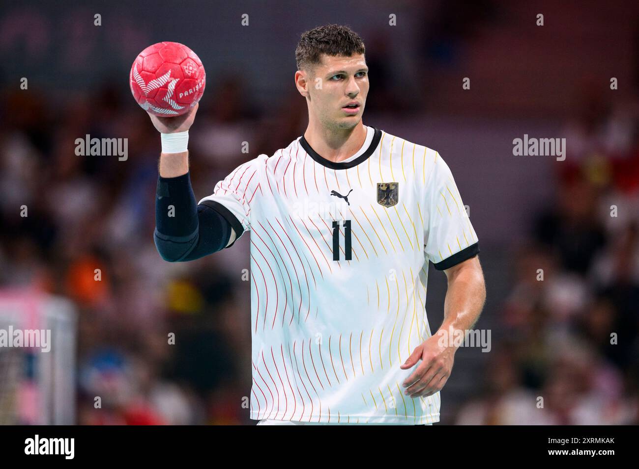 11 August 2024, France, Lille: Handball: Olympics, Germany - Denmark ...