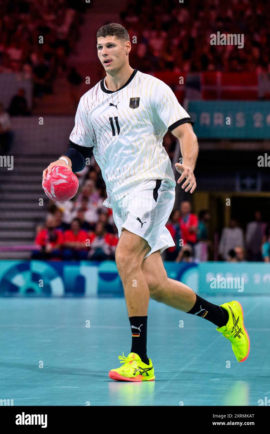11 August 2024, France, Lille: Handball: Olympics, Germany - Denmark ...
