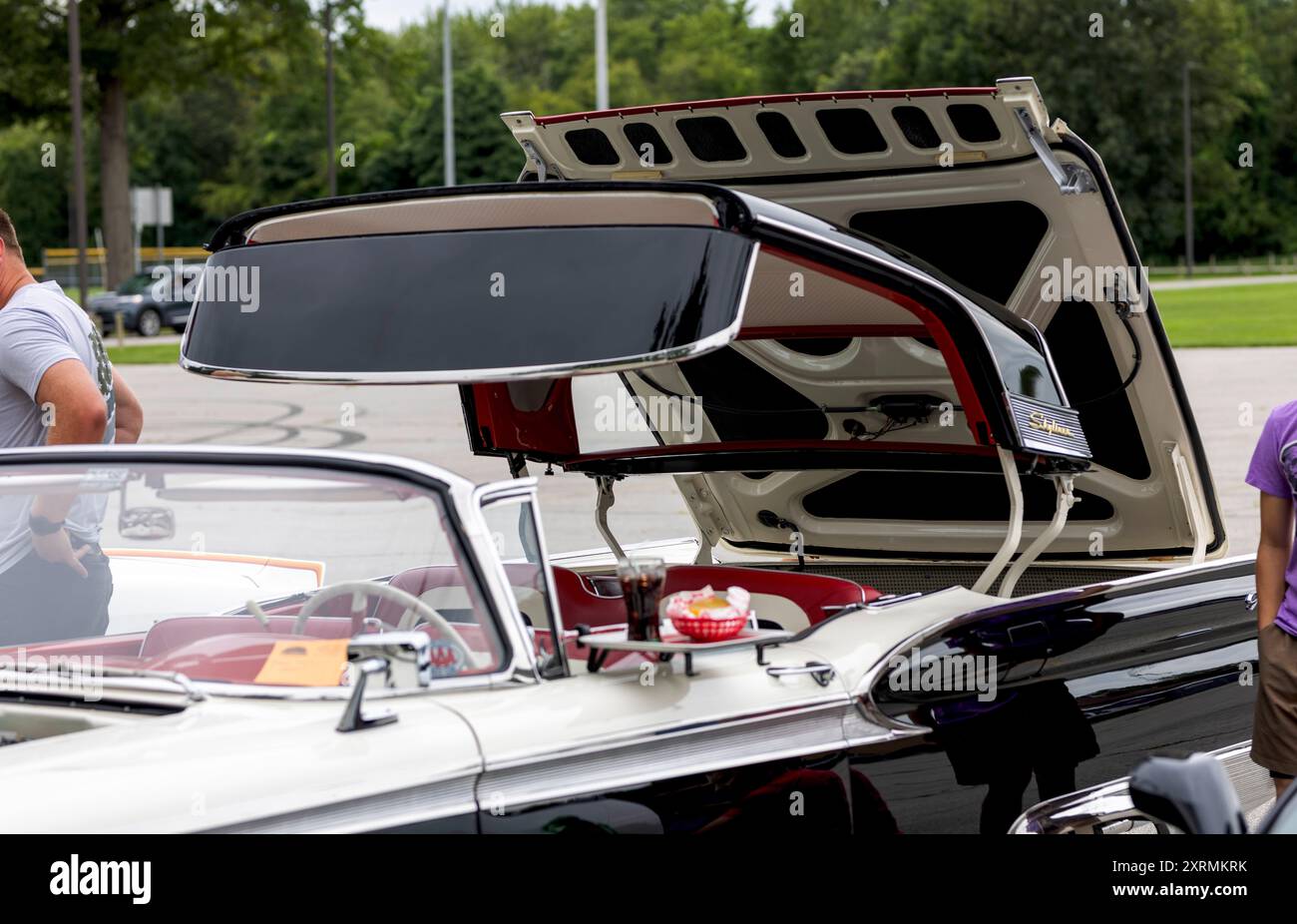Springfield, Ohio USA August 9 2024 : Engines and engine parts. Car ...