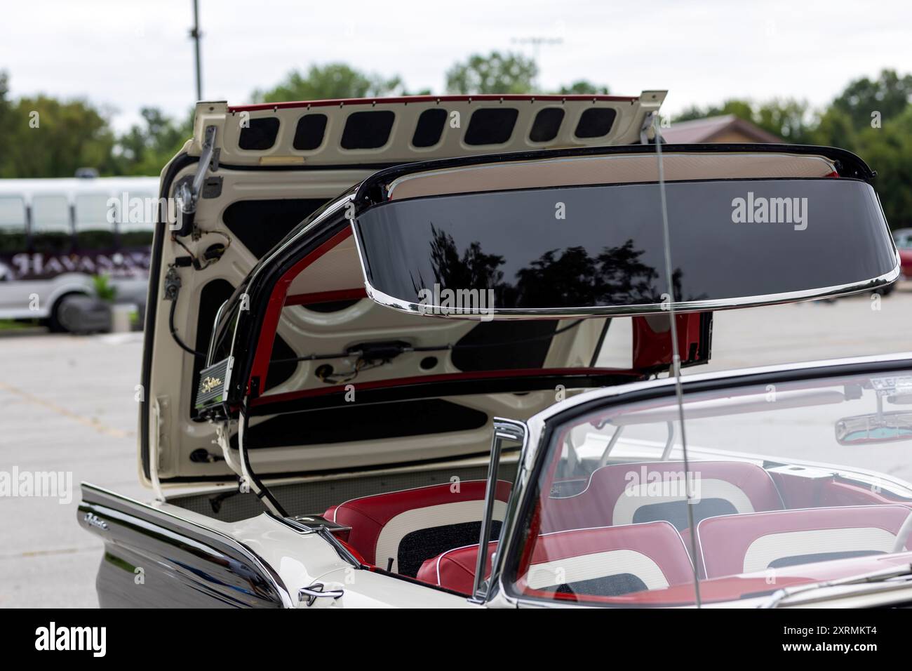 Springfield, Ohio USA August 9 2024 : Engines and engine parts. Car ...