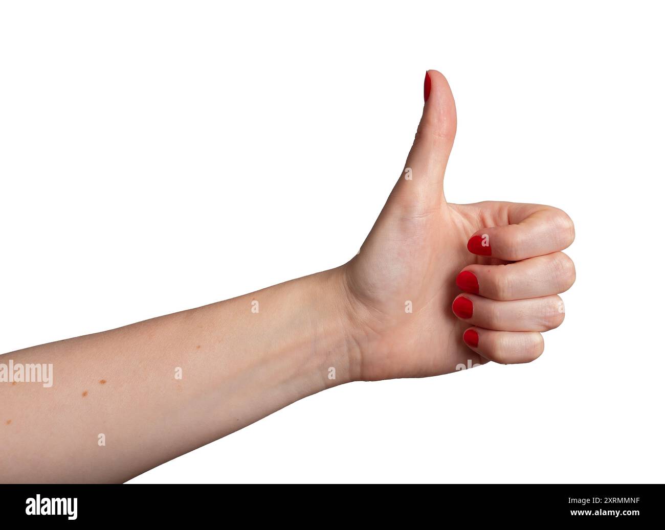 thumbup approve, thumb up sign isolated on white background Stock Photo ...