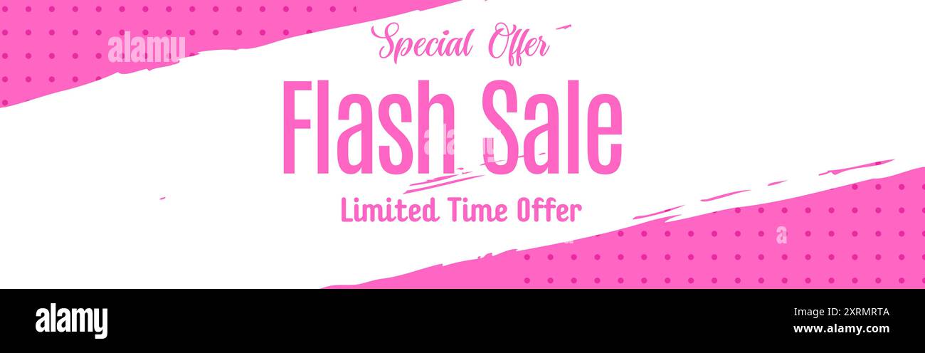 Flash sale banner with Special offer, Limited time Offer banner ...