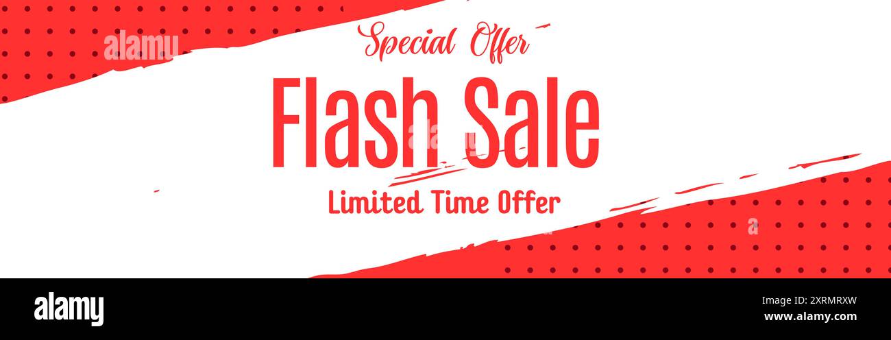 Flash sale banner with Special offer, Limited time Offer banner ...