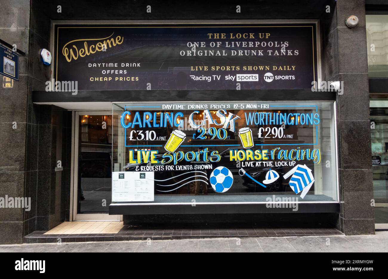 The Lock Up, a bar on North St. John's Street Liverpool Stock Photo - Alamy