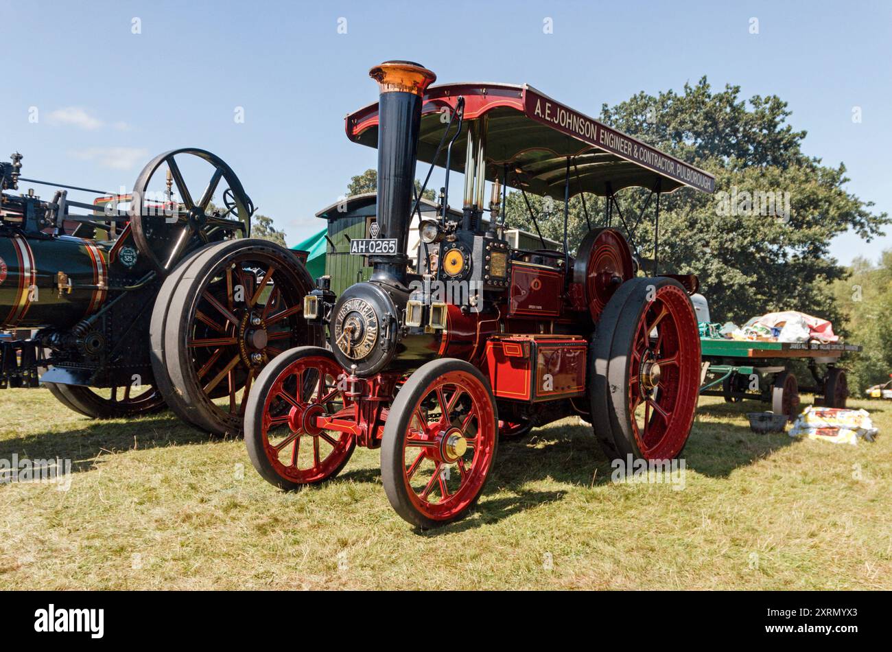 Burrell Tractor. Astle Park Steam Rally 2024 Stock Photo - Alamy