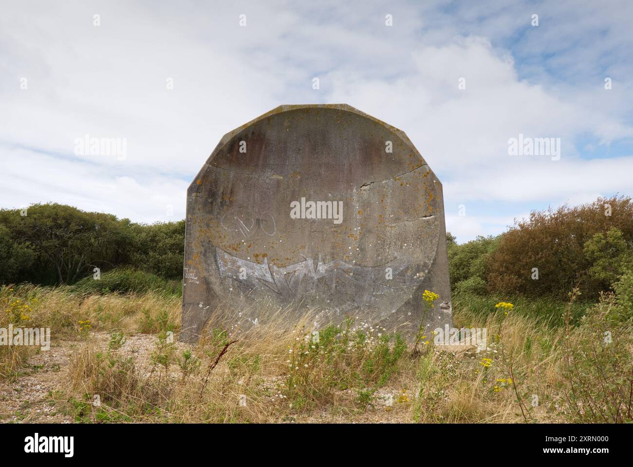 Acoustic sound mirrors at Denge, Kent near Dungeness, England Stock ...