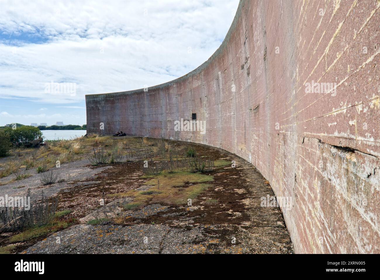 Acoustic sound mirrors at Denge, Kent near Dungeness, England Stock ...