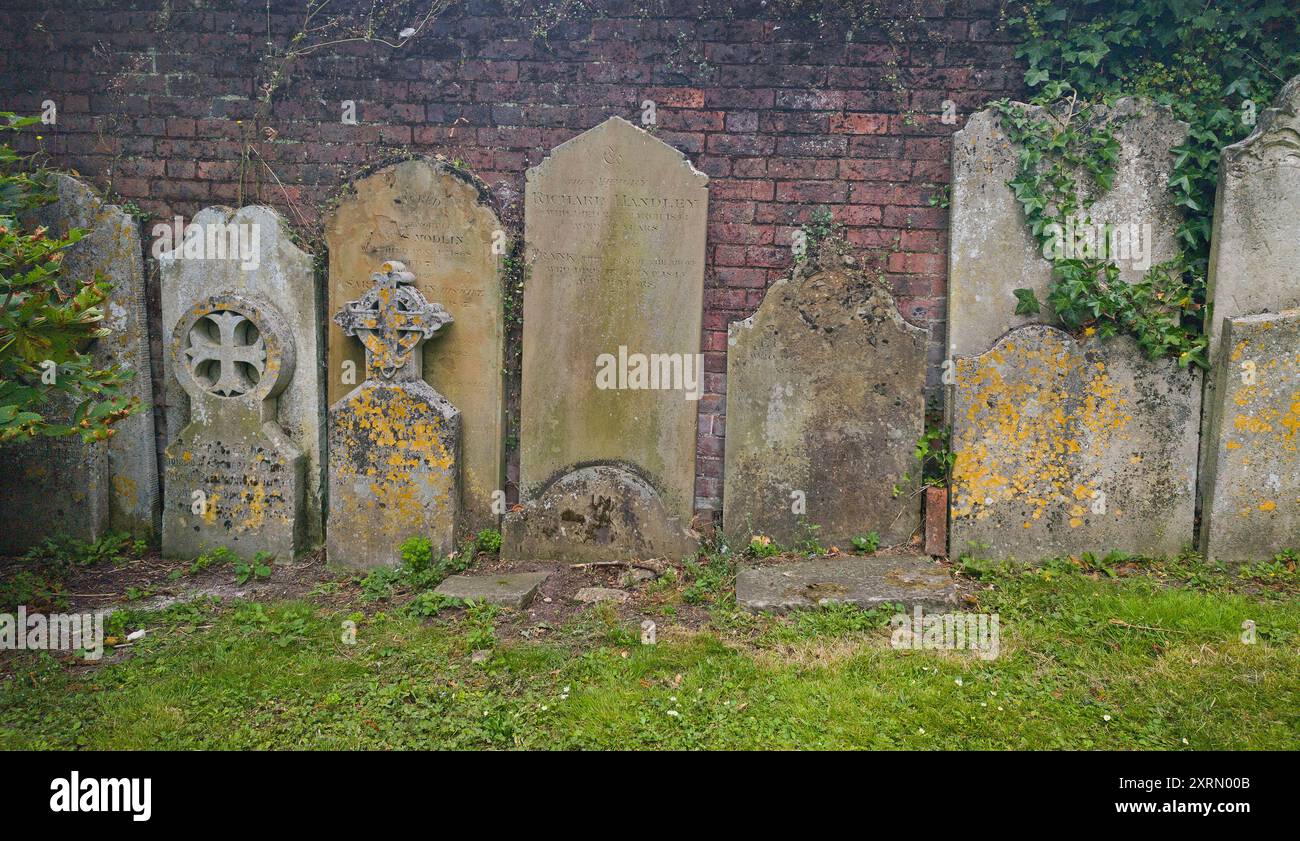Very old gravestones, 1800's Stock Photo - Alamy