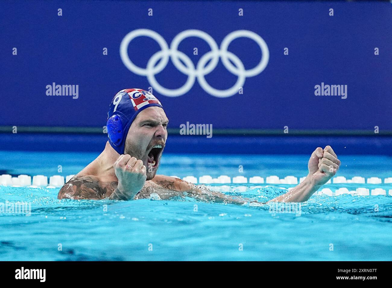 Paris, France. 11th Aug, 2024. Jerko Marinic Kragic of Croatia ...