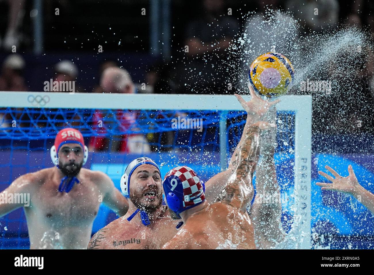 Paris, France. 11th Aug, 2024. Jerko Marinic Kragic (R) of Croatia ...