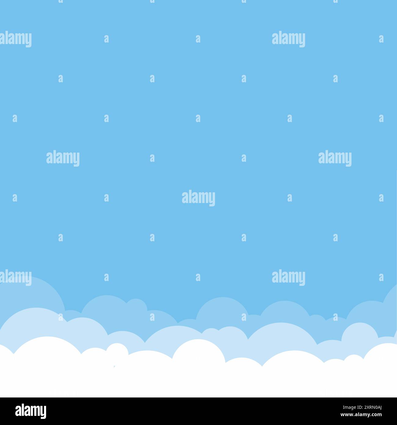 Cloudscape spring weather blue sky Stock Vector Images - Alamy