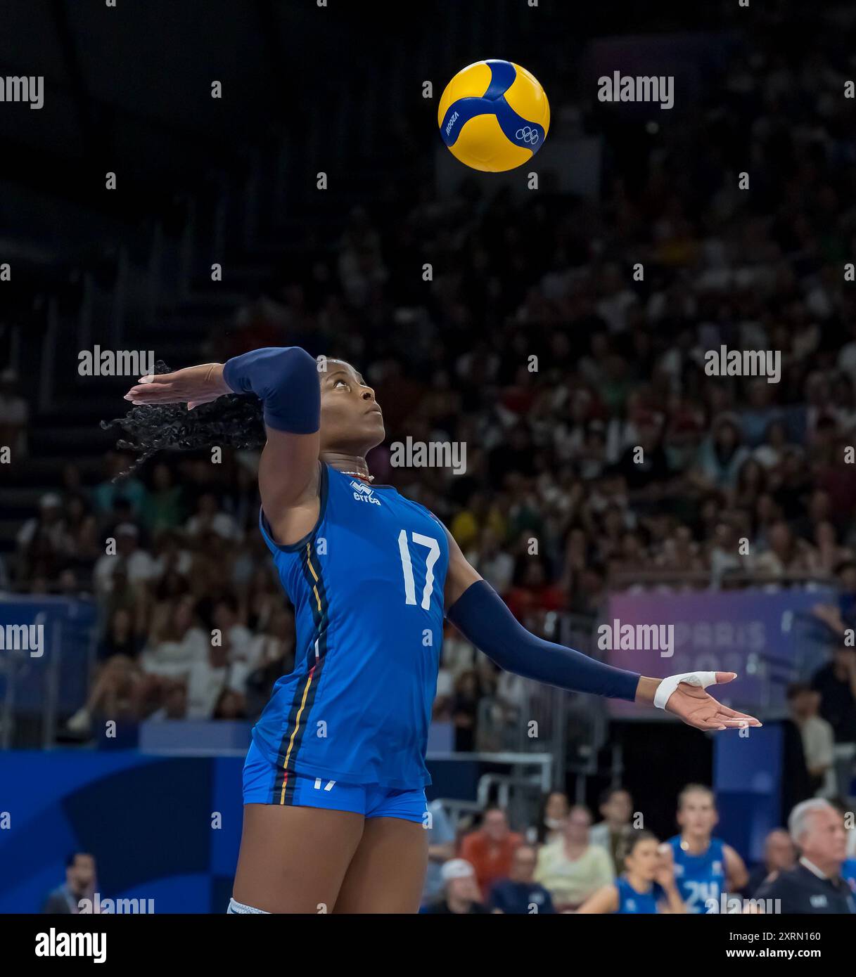August 11, 2024, Paris, Ile de France, France: Italy outside hitter ...