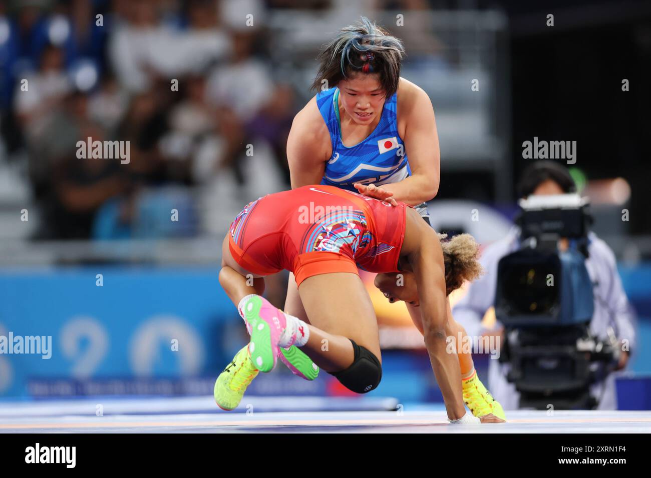 Paris, France. 11th Aug, 2024. Yuka Kagami (JPN) Wrestling : Women's 76kg Final during the Paris ...