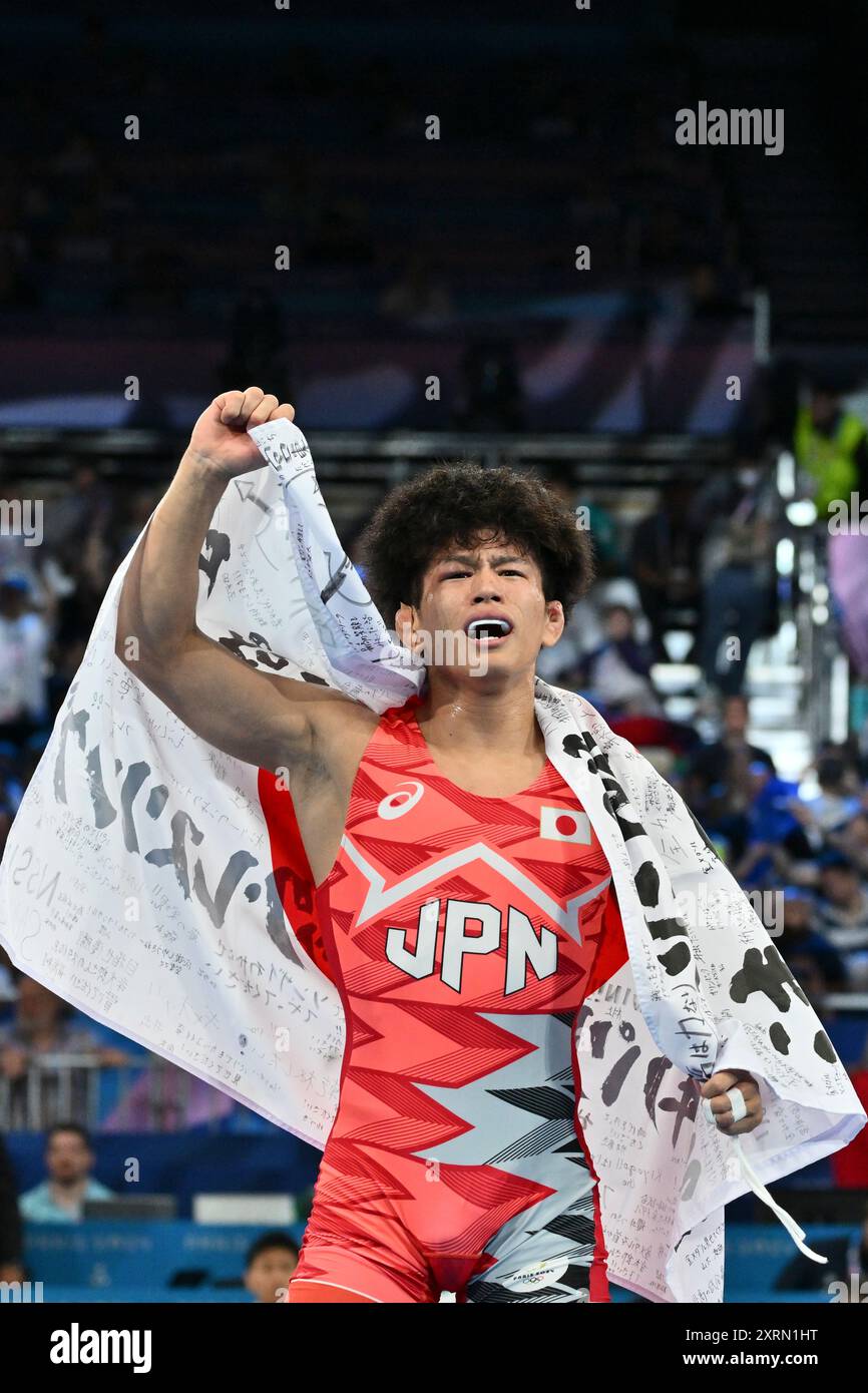 KIYOOKA Kotaro (JPN) Japan celebrates the Gold Medal With the Japan ...
