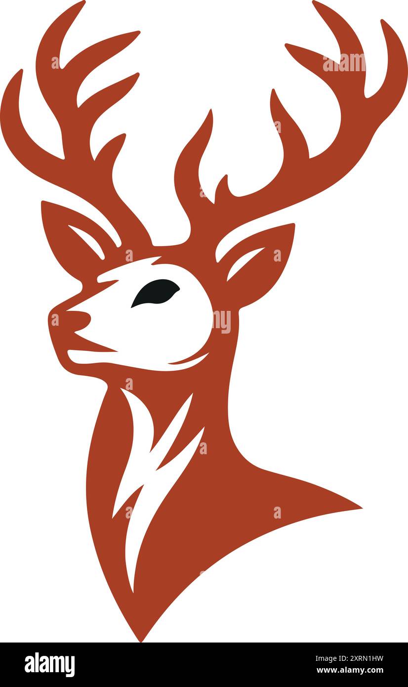 Deer Logo Icon Vector Art Illustration Stock Vector Image & Art - Alamy