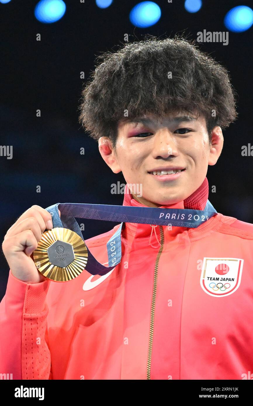 KIYOOKA Kotaro (JPN) Japan celebrates the Gold Medal with SAKURAI ...