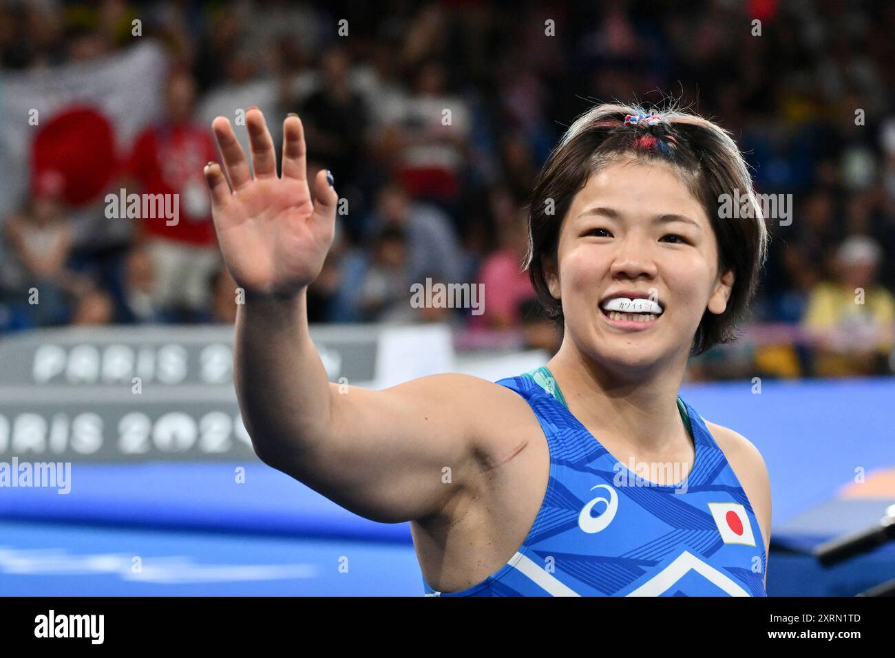 Wrestling mens freestyle 76kg final at champ mars hi-res stock ...