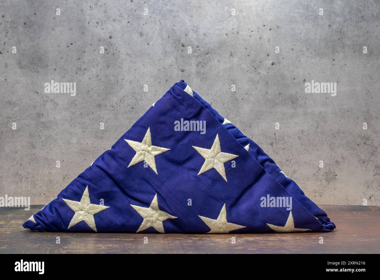 Us Flag Folded Triangle