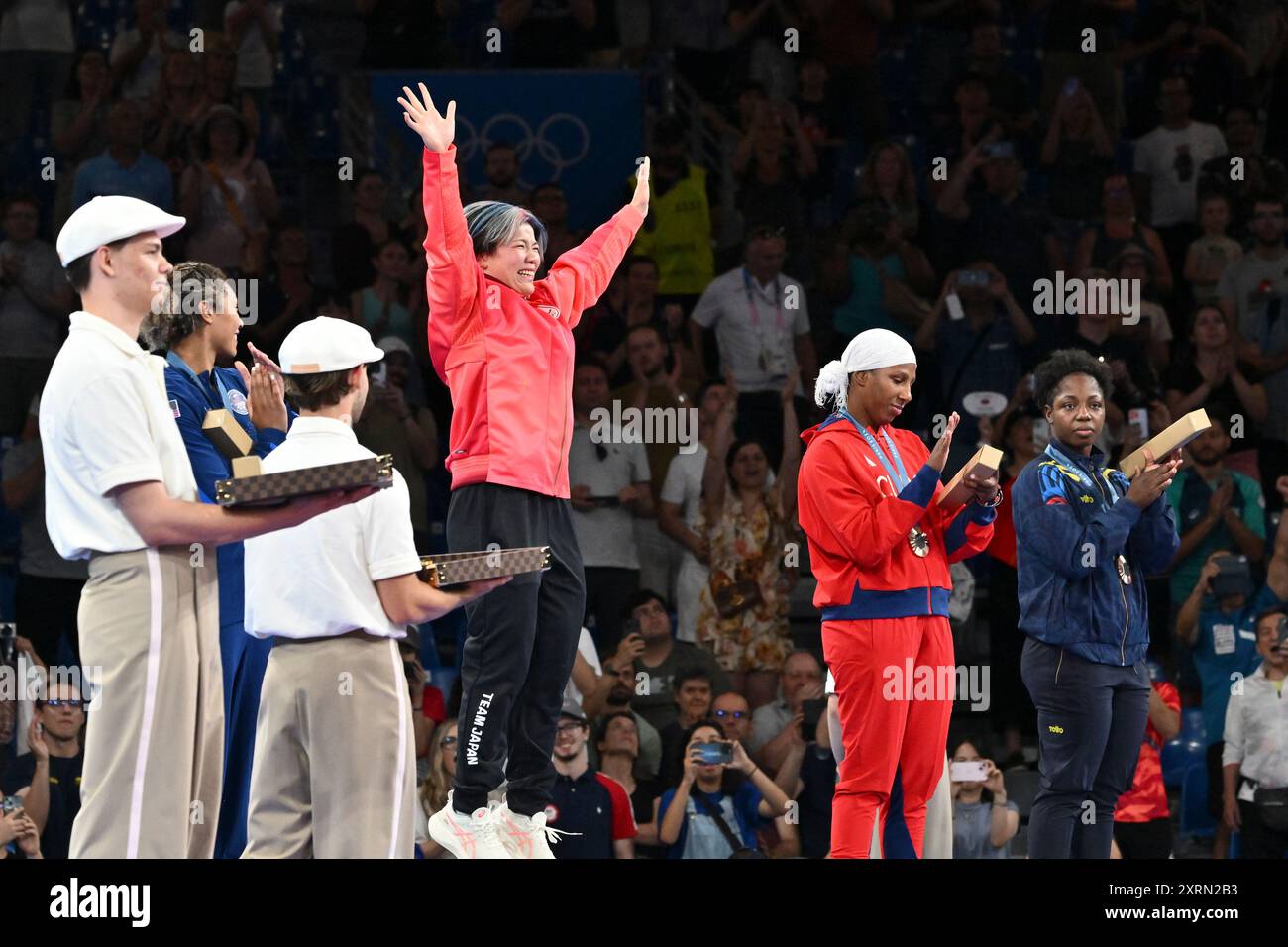 CAGAMI Yuka (JPN) Japan celebrates the Gold Medal during the Medal ...