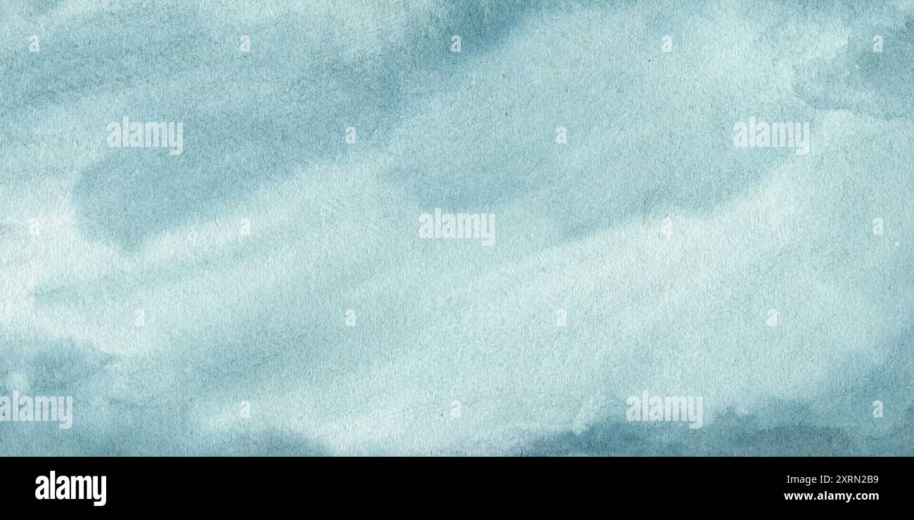 Aqua Watercolor Texture Background. Sky or sea simulation. Abstract ...