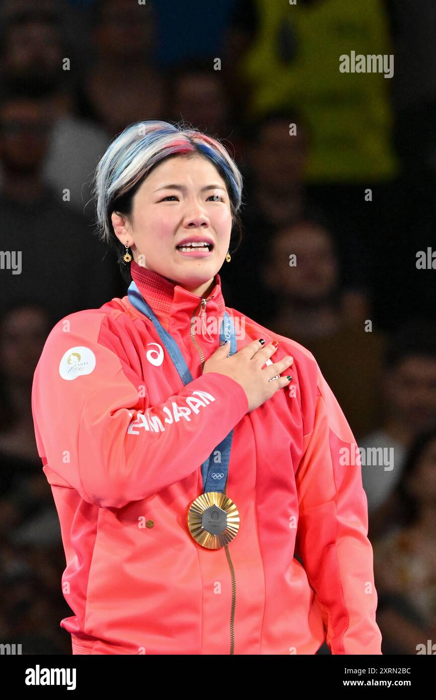 CAGAMI Yuka (JPN) Japan celebrates the Gold Medal during the Medal ...