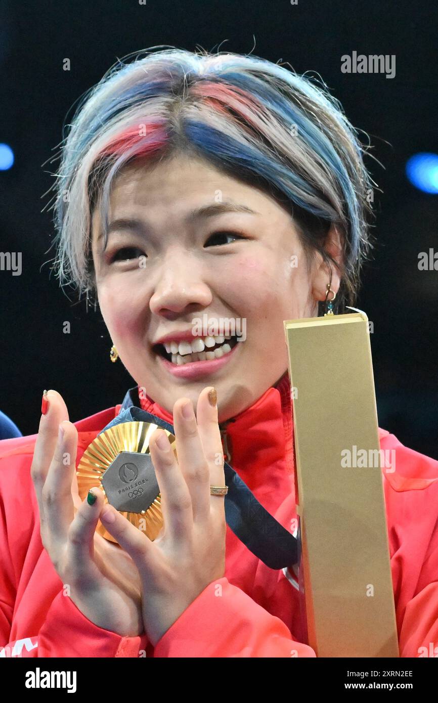CAGAMI Yuka (JPN) Japan celebrates the Gold Medal during the Medal ...