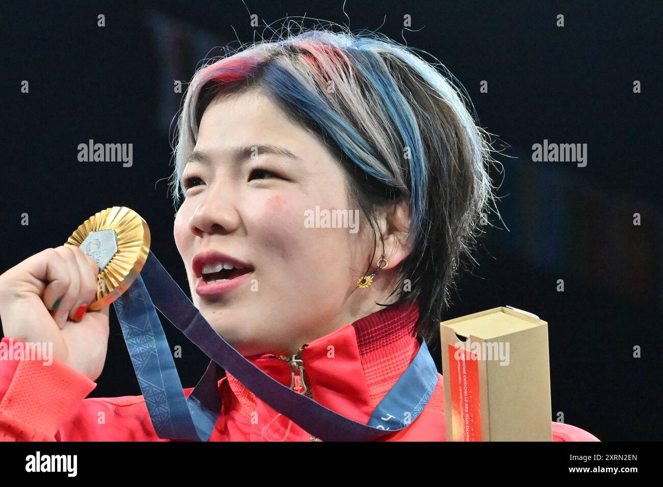 CAGAMI Yuka (JPN) Japan celebrates the Gold Medal during the Medal ...