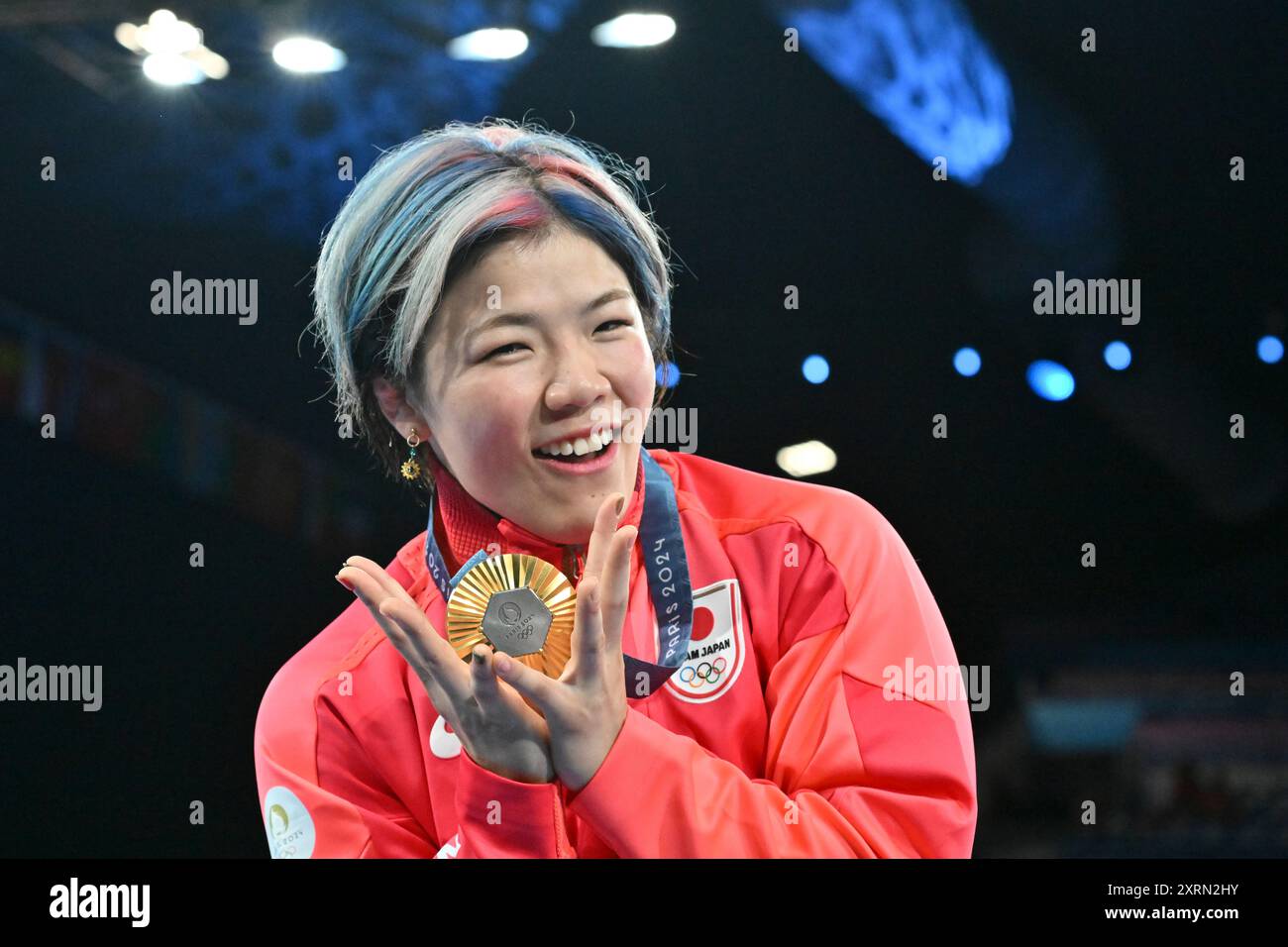 CAGAMI Yuka (JPN) Japan celebrates the Gold Medal during the Medal ...