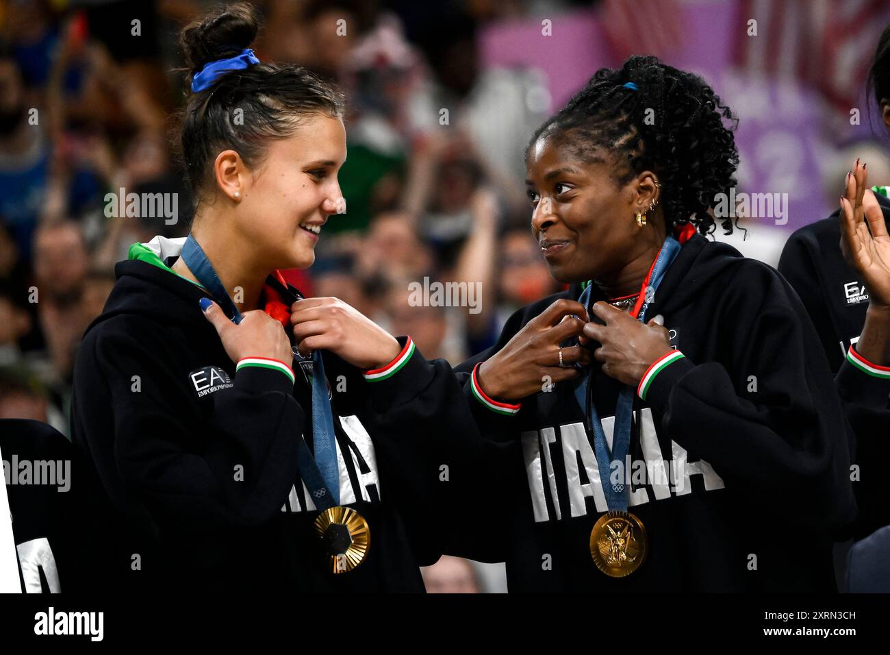 Paris, France. 11th Aug, 2024. Anna Danesi and Myriam Fatime Sylla of ...