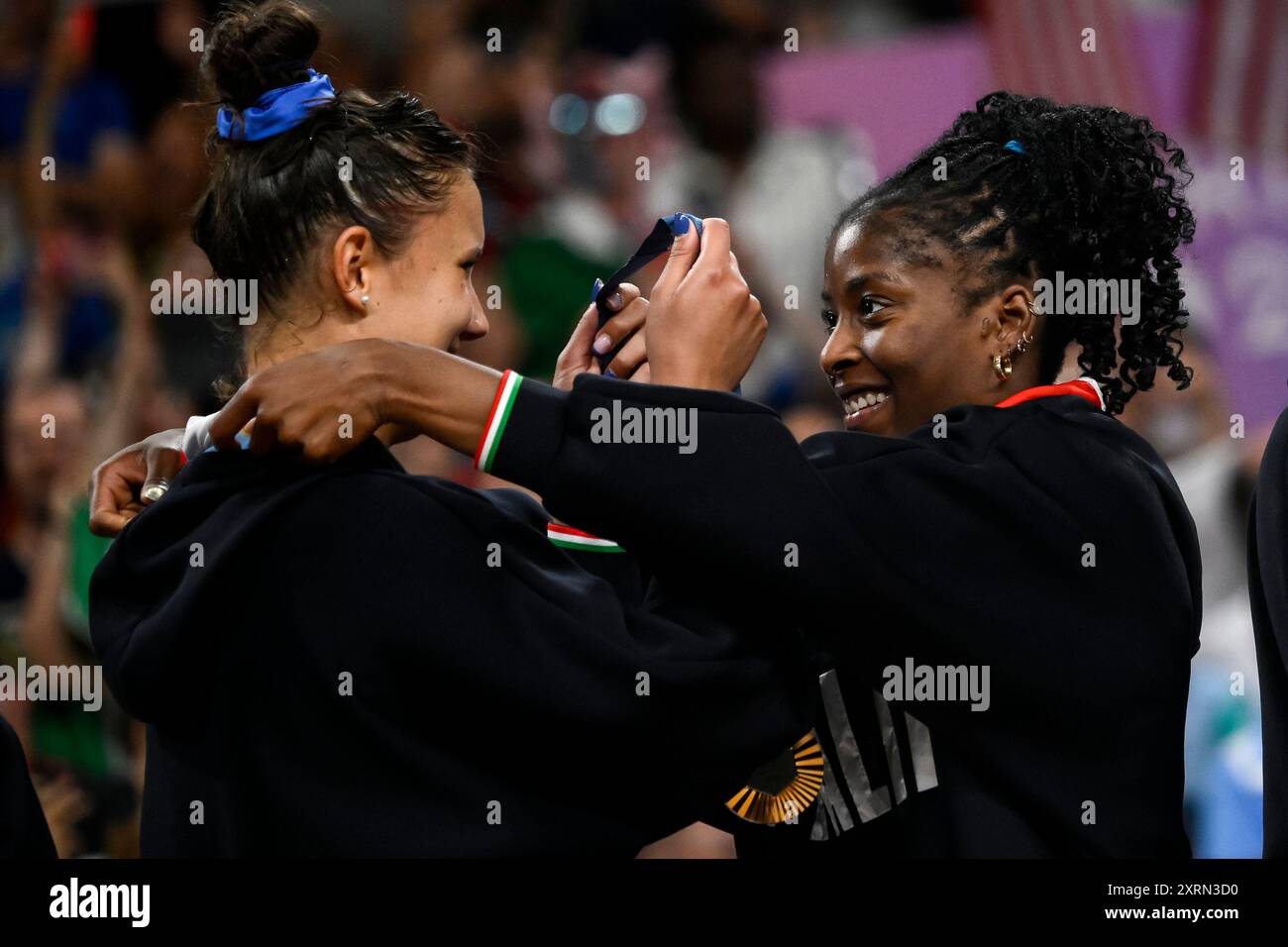 Paris, France. 11th Aug, 2024. Anna Danesi and Myriam Fatime Sylla of ...