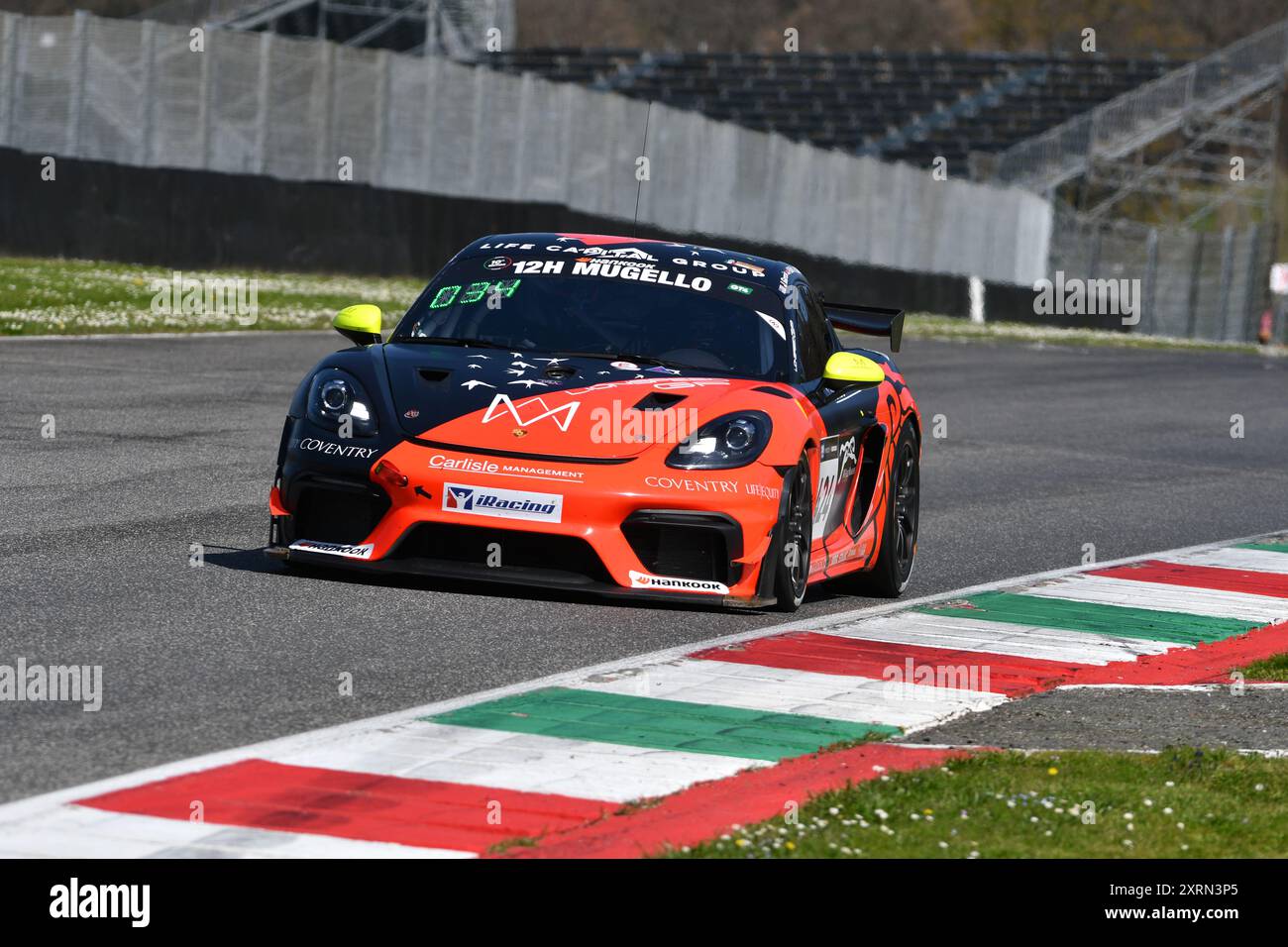 Scarperia, 23 March 2024 Italy: Porsche 718 Cayman GT4 RS of Team ...