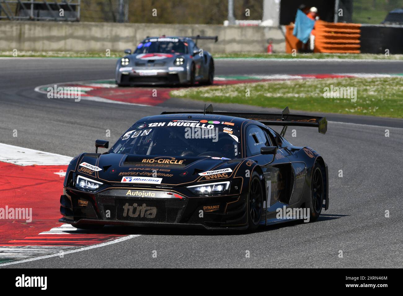 Scarperia, 23 March 2024 Italy: Audi R8 LMS GT3 EVO II of Team Juta ...
