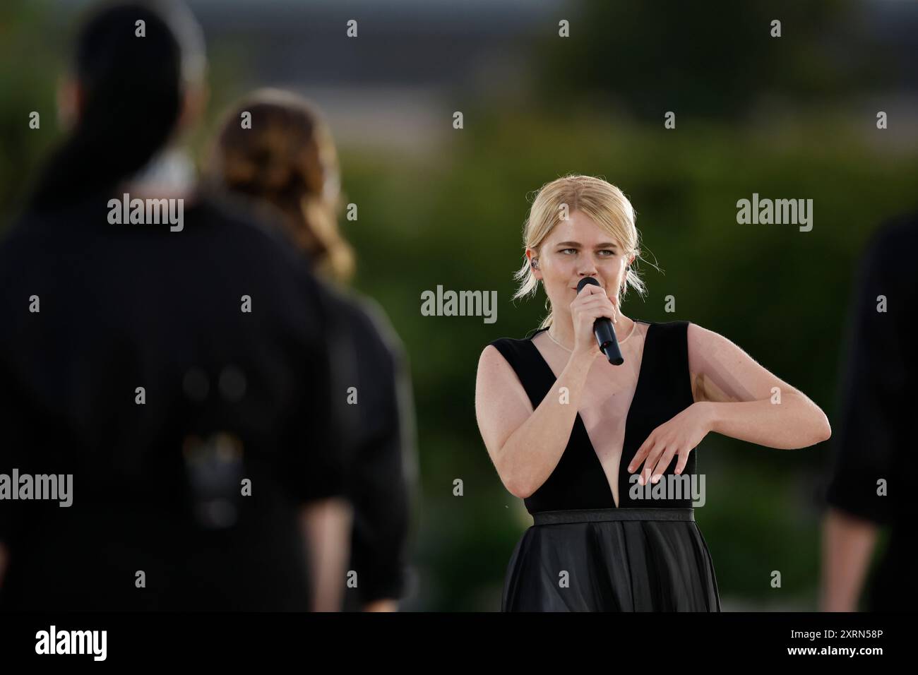 Singer Zaho de Sagazan at the Gardens of the Tuileries during the ...