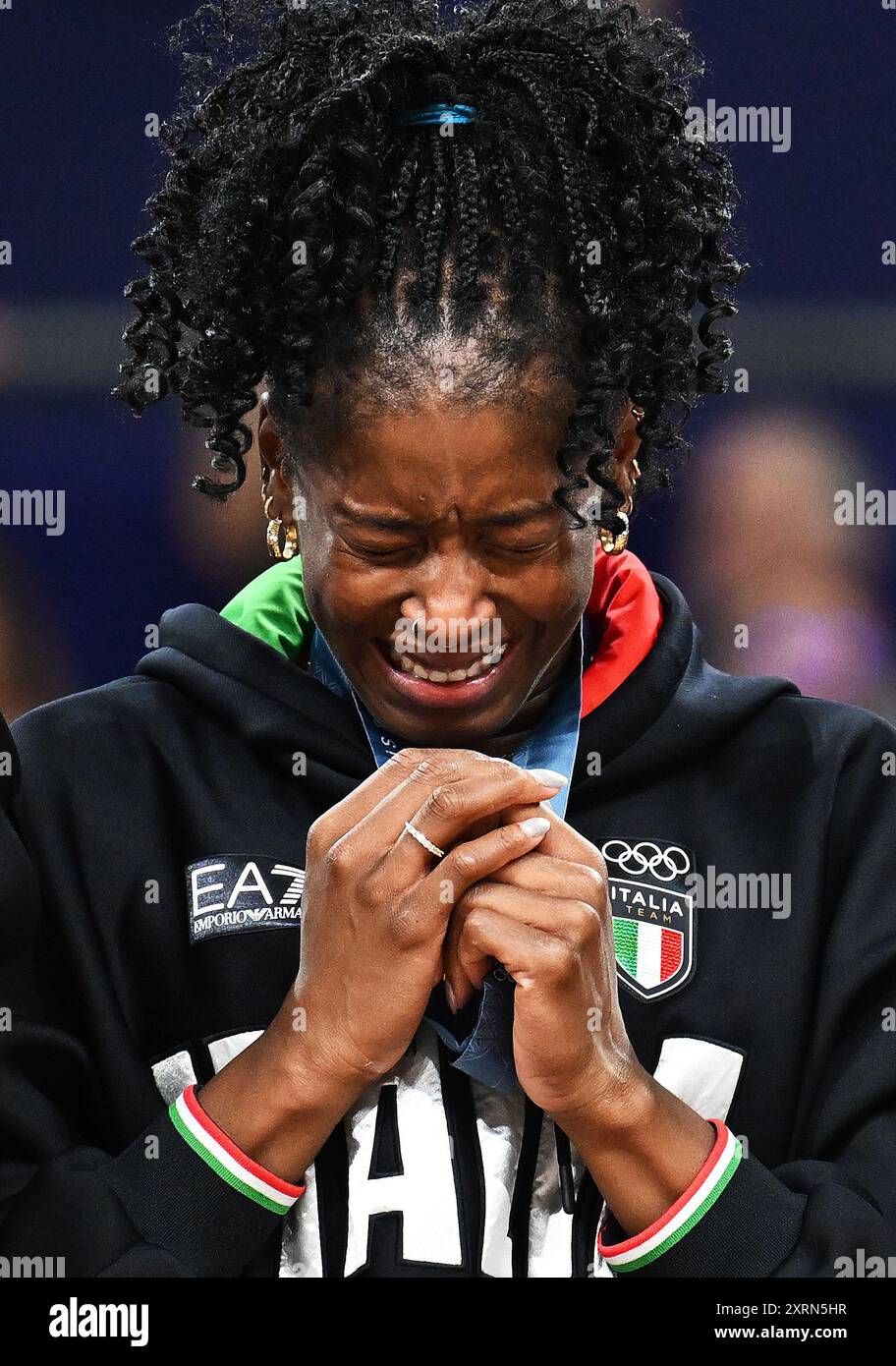 Paris, France. 11th Aug, 2024. Myriam Fatime Sylla of Italy reacts ...