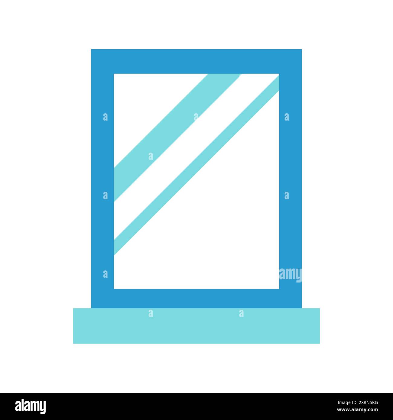 Bathroom mirror reflection view Stock Vector Images - Alamy