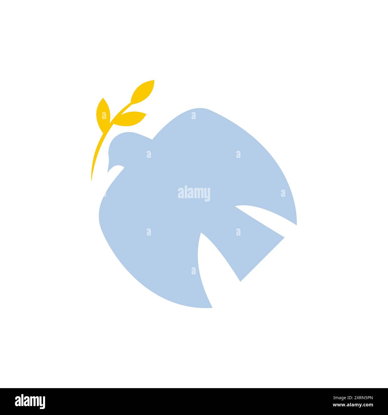 Dove with Yellow Wheat Stock Vector Image & Art - Alamy