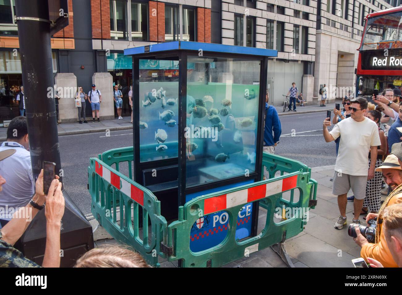 Barriers were eventually erected around the police sentry box in the ...
