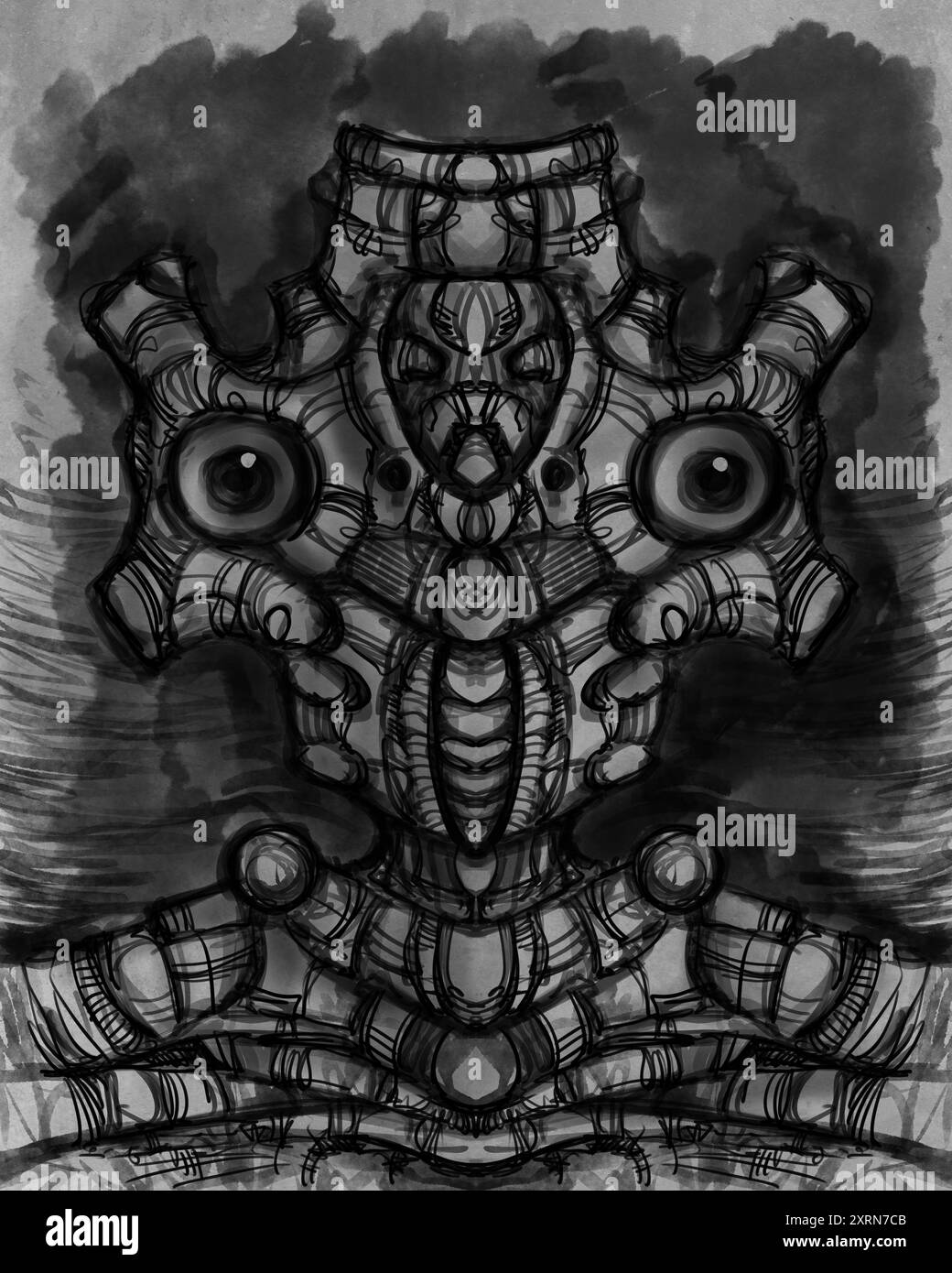 Alien illustration hi-res stock photography and images - Alamy