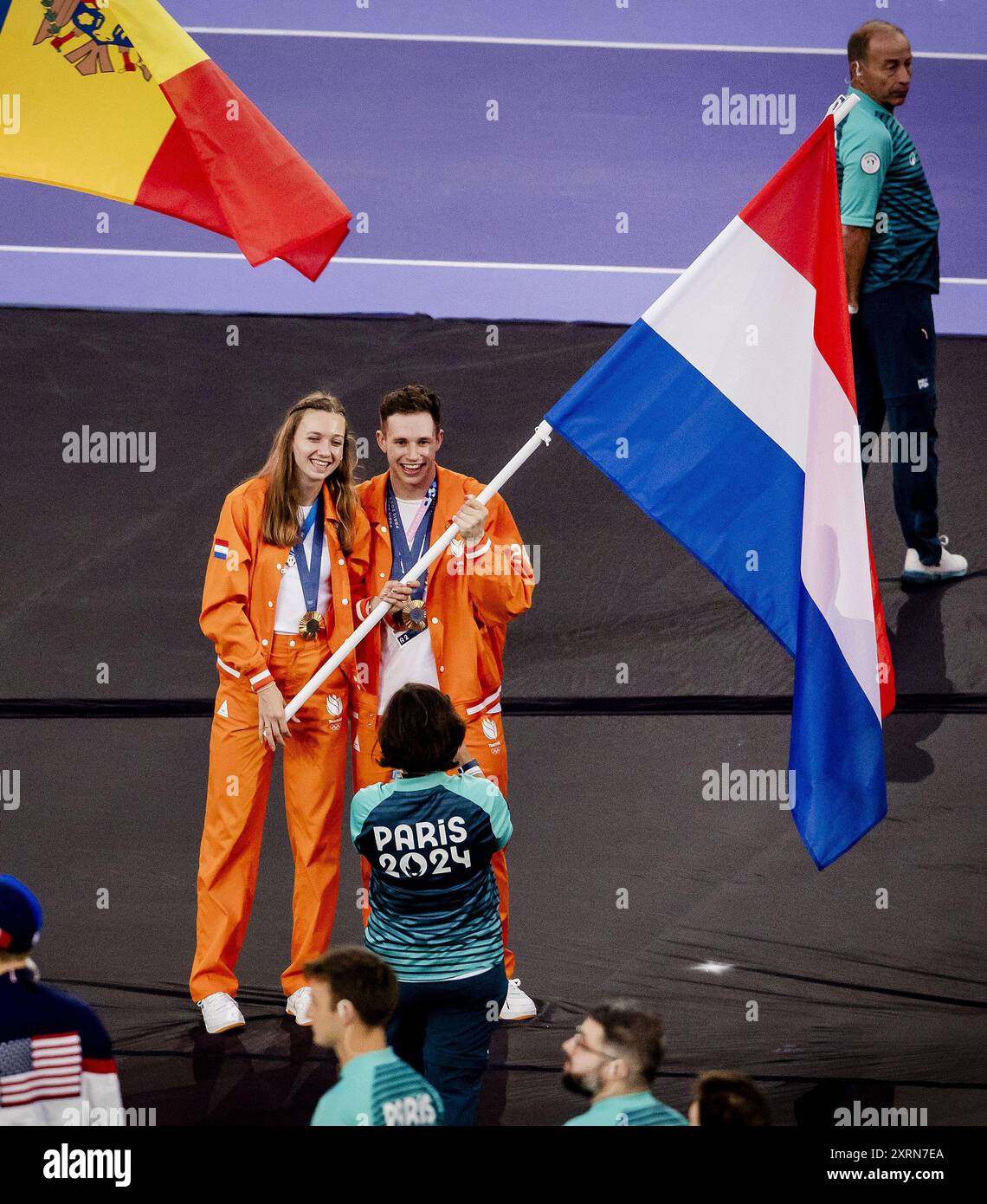 Paris, France. 11th Aug, 2024. PARIS - Athlete Femke Bol and track ...