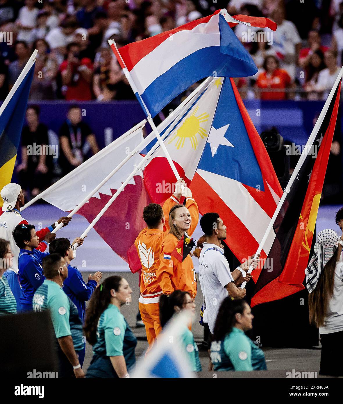 Paris, France. 11th Aug, 2024. PARIS - Athlete Femke Bol and track ...