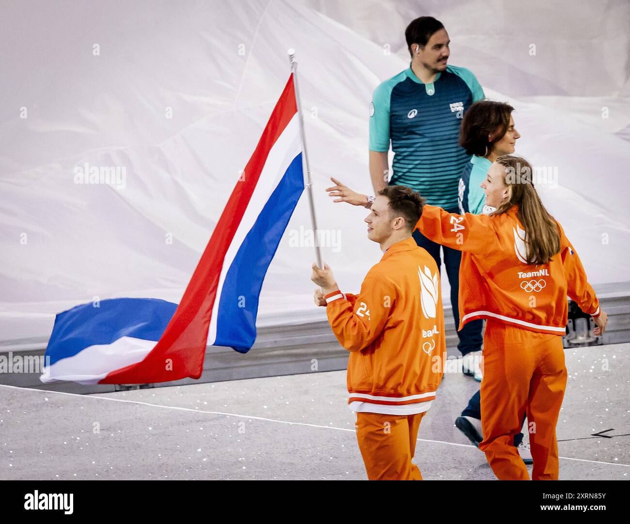 Paris, France. 11th Aug, 2024. PARIS - Athlete Femke Bol and track ...
