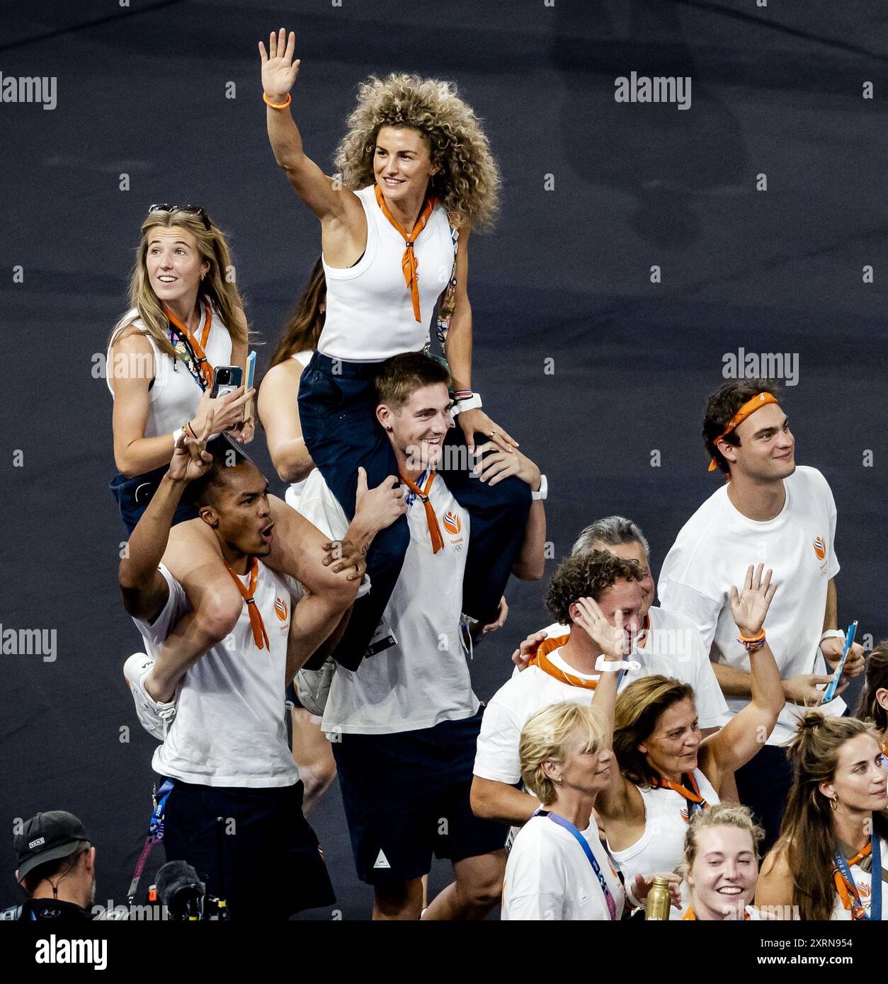 Paris, France. 11th Aug, 2024. PARIS - Team NL athletes during the ...