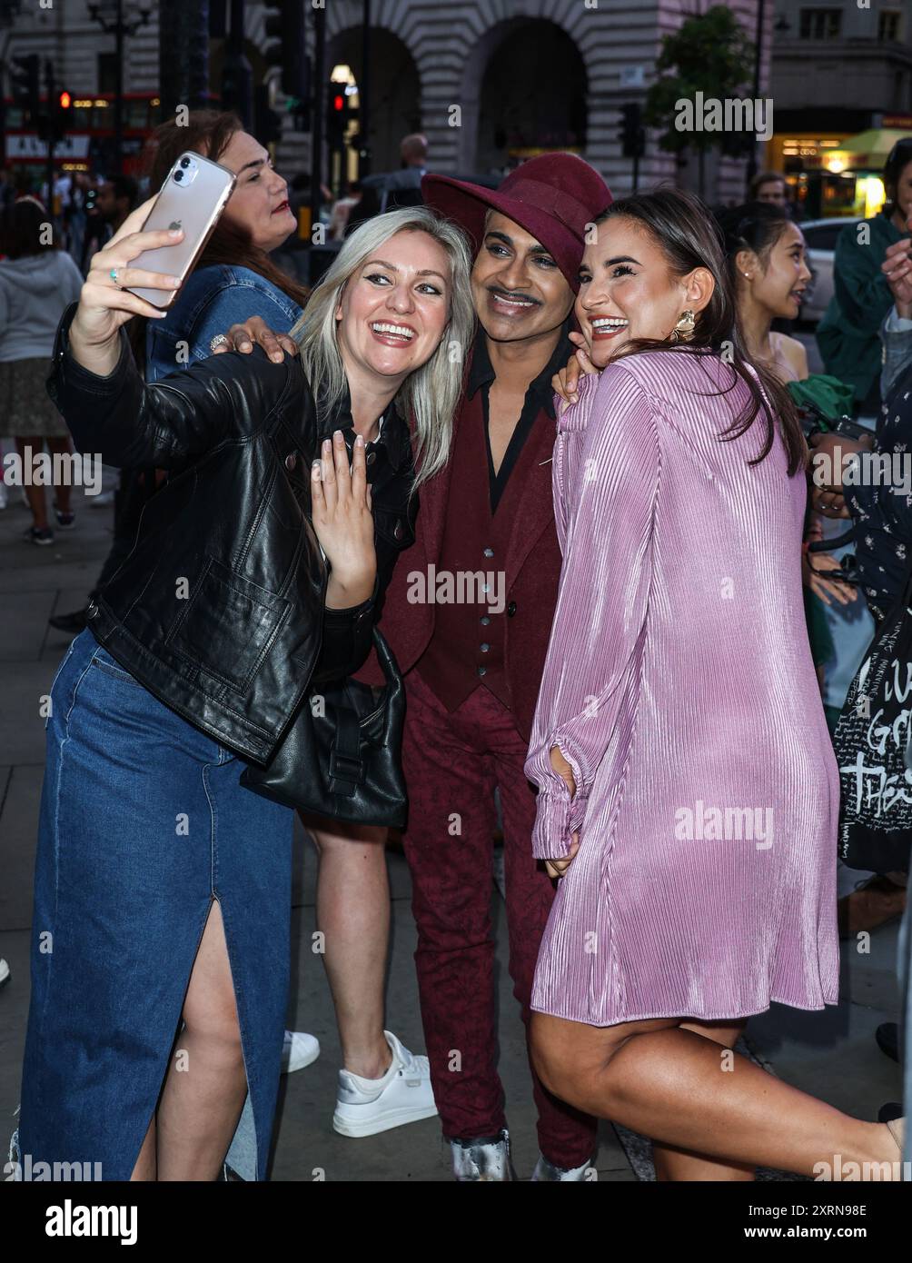 Larissa Eddie, Jay Kamirez and Ionica Adriana attend a photocall for ...